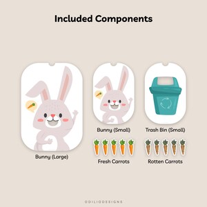 Feeding Bunny Flisat Insert Trofast Bin Lid Printable Easter Rabbit ...