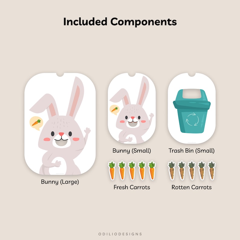 Feeding Bunny Flisat Insert Trofast Bin Lid Printable Easter Rabbit ...