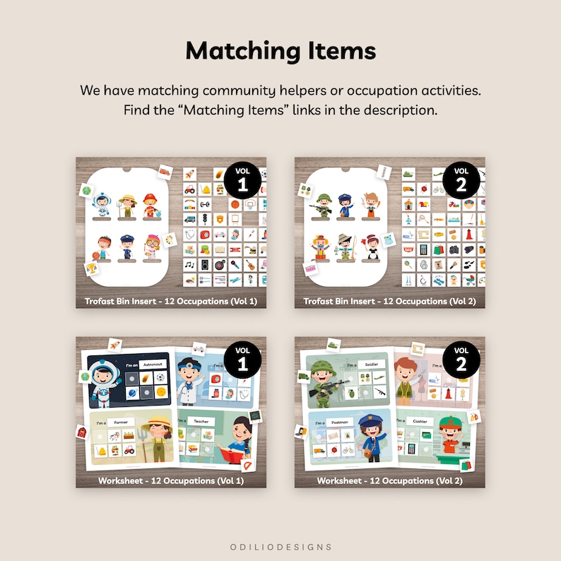 Community Helpers Activity Busy Book Printable Worksheet for Toddler ...