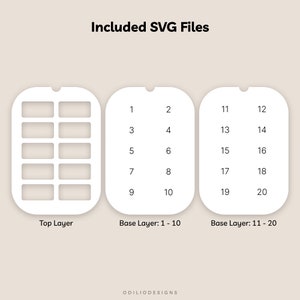 Counting Flisat Insert SVG Template for Large Trofast Bin Lid Laser Cut ...