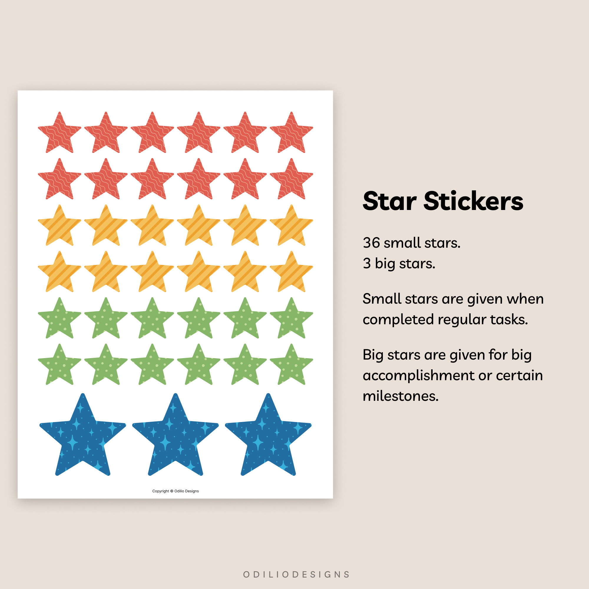 Star Reward Jar Printable Behavior Chart for Students Classroom Reward ...