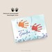 Hooked on Grandpa Handprint 2 Kids Father's Day Gift From Baby Toddler ...