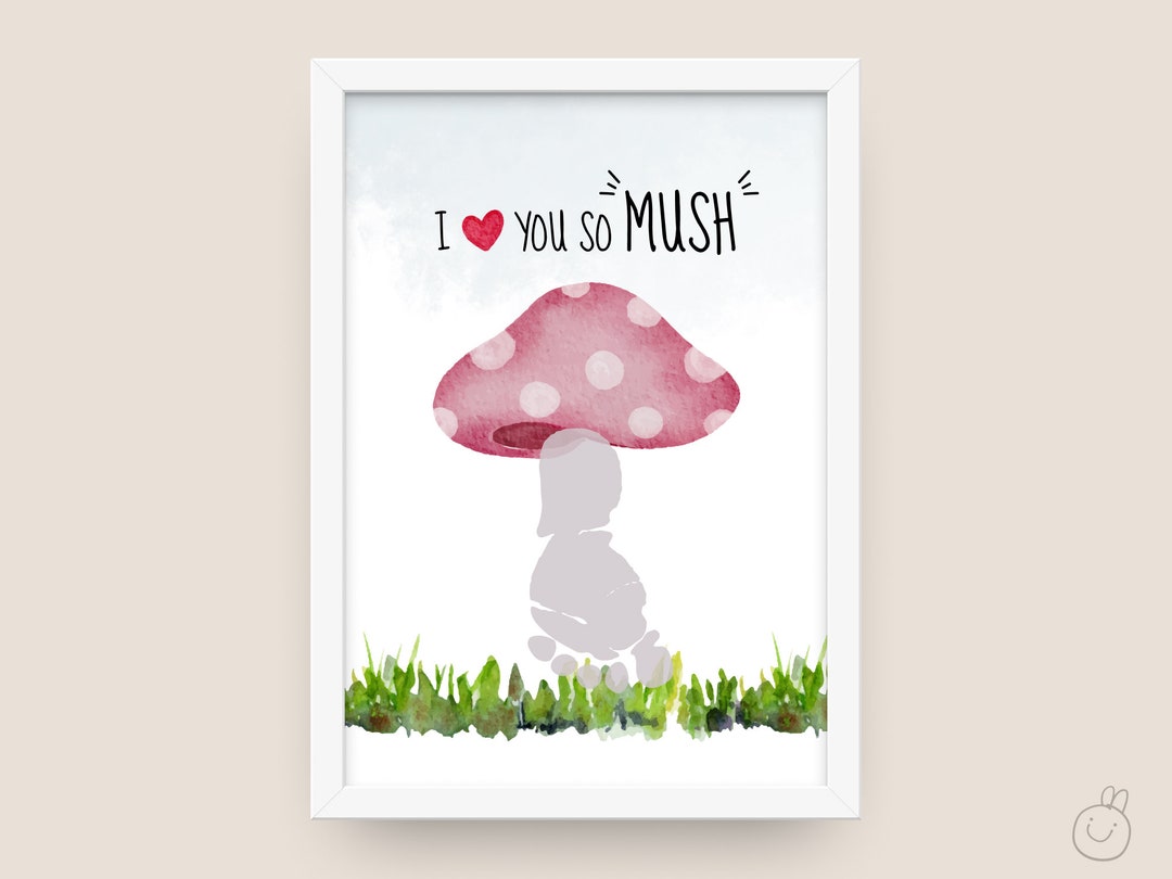 I Love You so Much Handprint Art for Valentine's Day Gift - Etsy