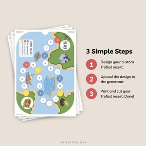 Custom Printable Flisat Trofast Insert Template as Editable PDF File to ...