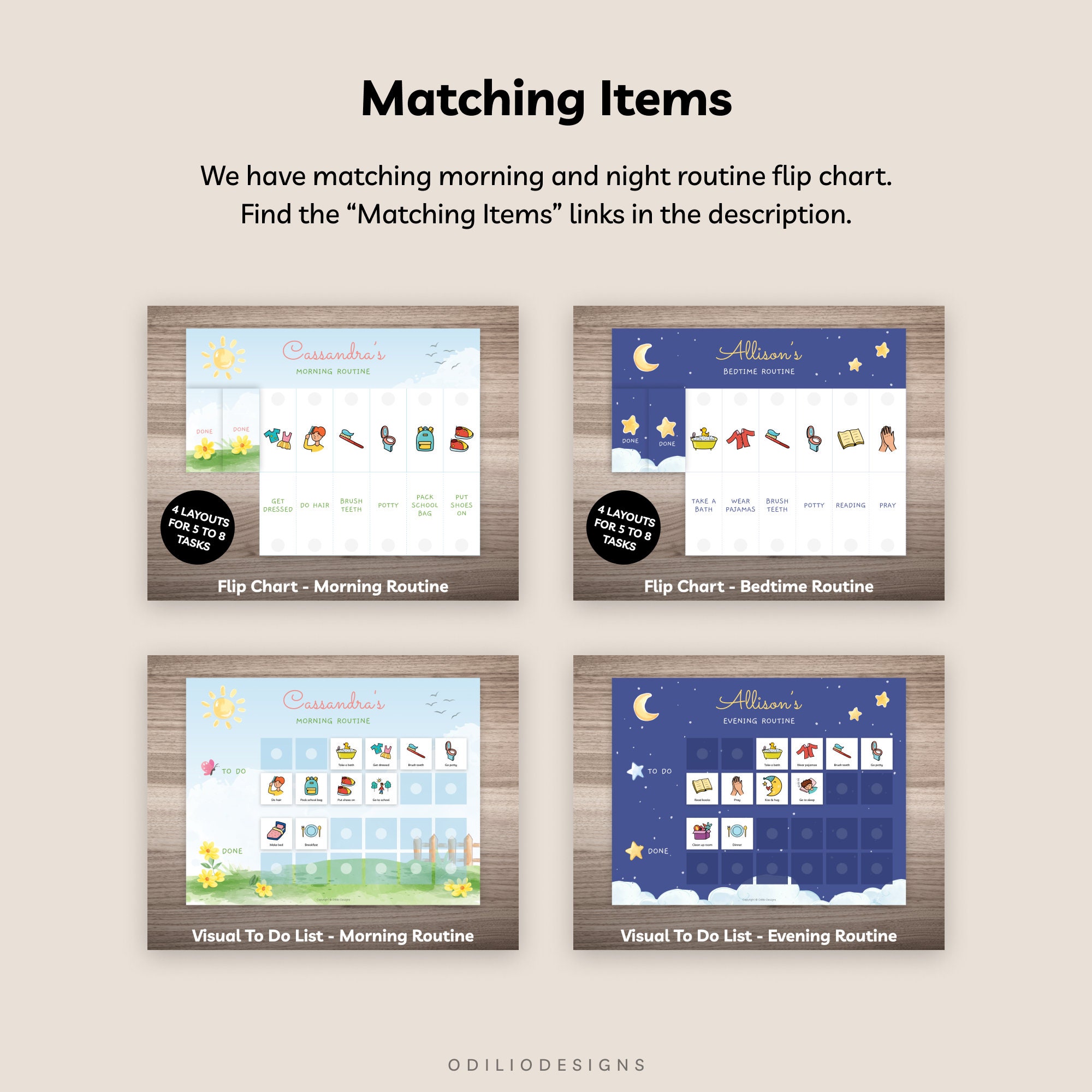 Editable Bedtime Routine Flip Chart for Toddler Bed Time - Etsy