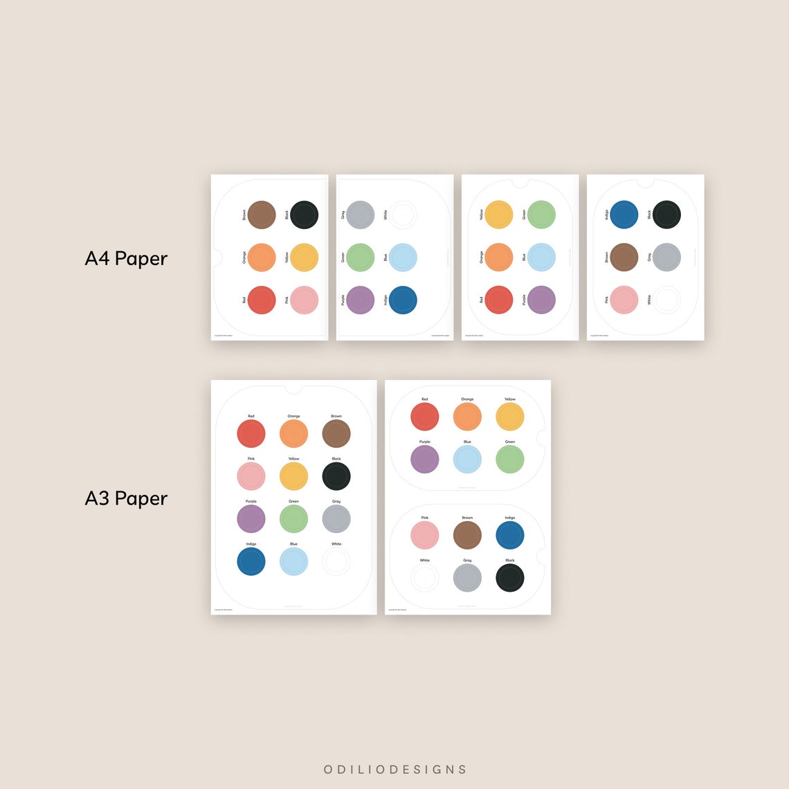 Color Sorting Printable Trofast Insert for Toddler Montessori Color ...