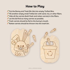 Bunny Flisat Insert SVG Template for Trofast Bin Lid & Flisat Sensory ...