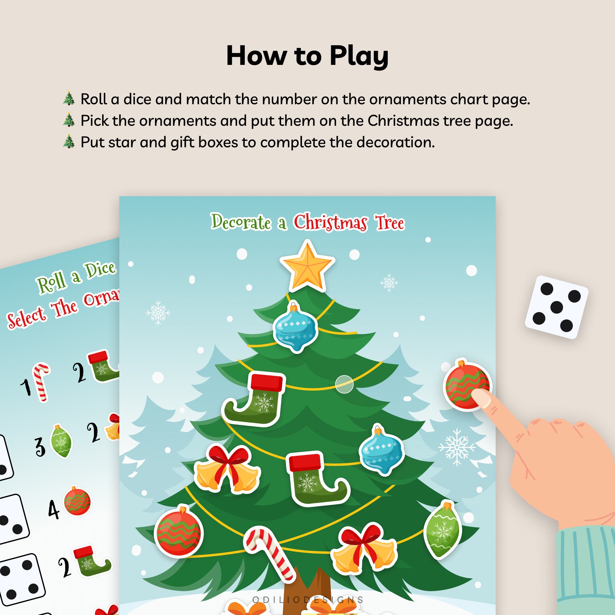 Build a Christmas Tree Worksheet for Preschool Kindergarten - Etsy
