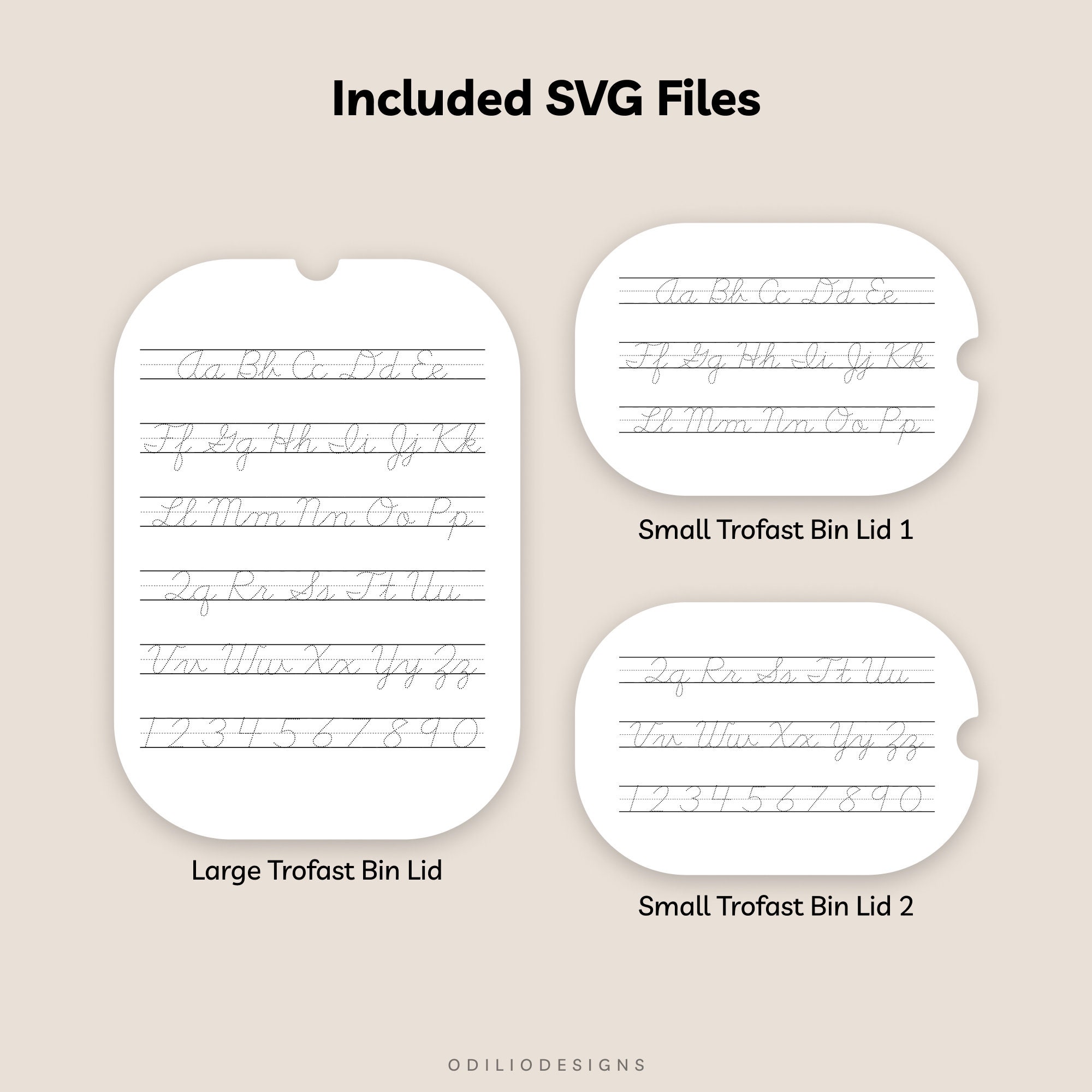 Cursive Alphabet and Number Tracing Board Flisat Trofast Lid - Etsy