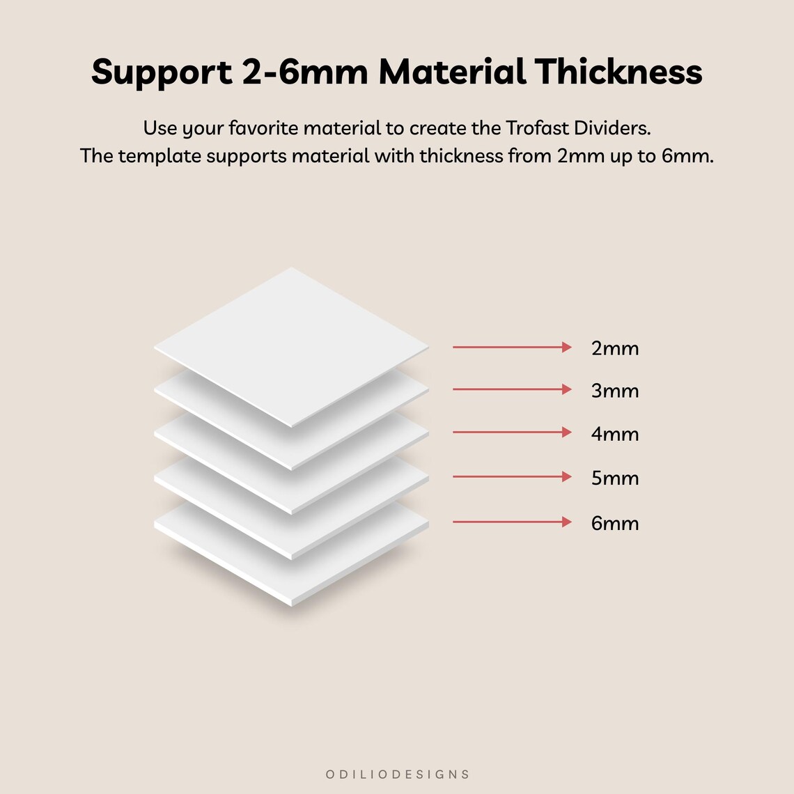 Trofast Bin Dividers SVG Template for IKEA Flisat Table Small Large ...