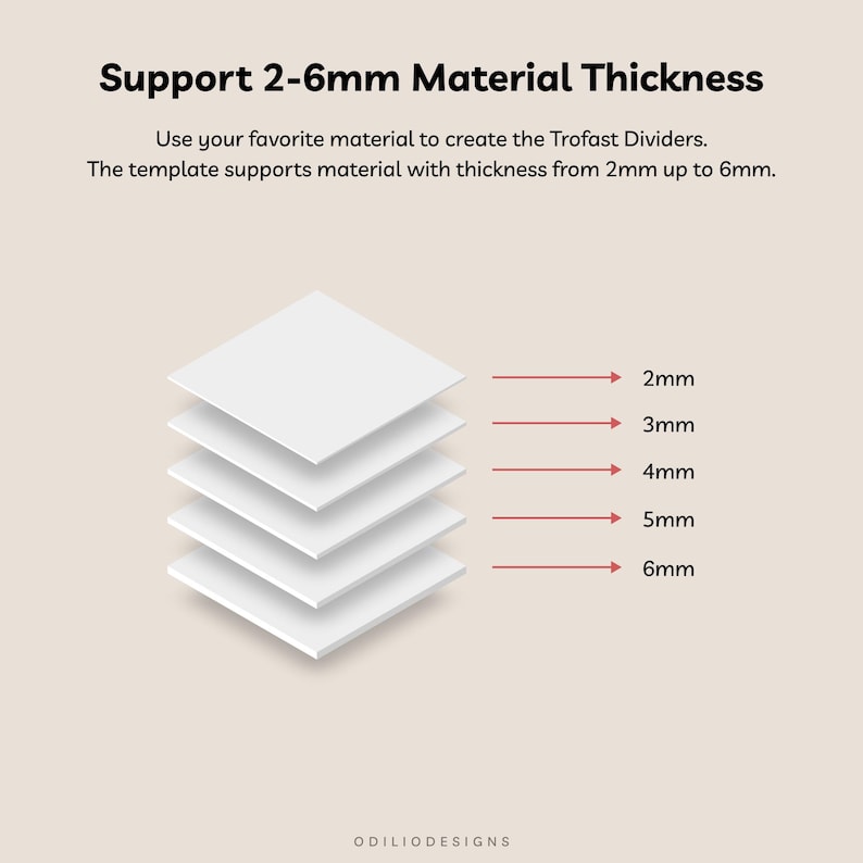 Trofast Bin Dividers SVG Template for IKEA Flisat Table Small Large ...