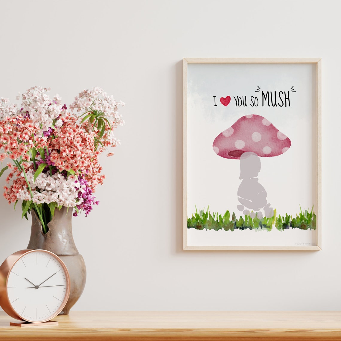 I Love You so Much Handprint Art for Valentine's Day Gift From Baby ...