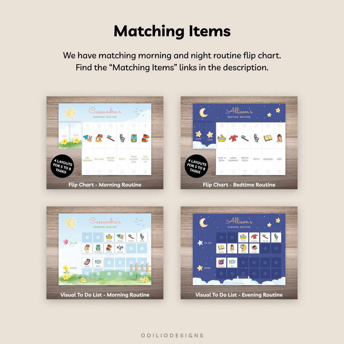 Editable Morning Routine Chart for Kids Before School - Etsy Canada