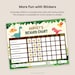 Editable Dinosaur Reward Chart Sticker for Kids Chore List Printable ...