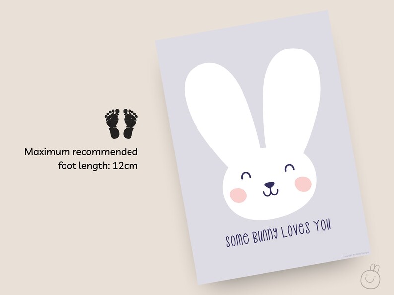 Easter Handprint Footprint Art Craft Some Bunny Loves You Sign for Baby ...