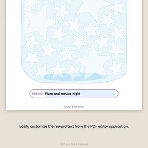 Star Reward Jar Printable Behavior Chart for Students Classroom Reward ...