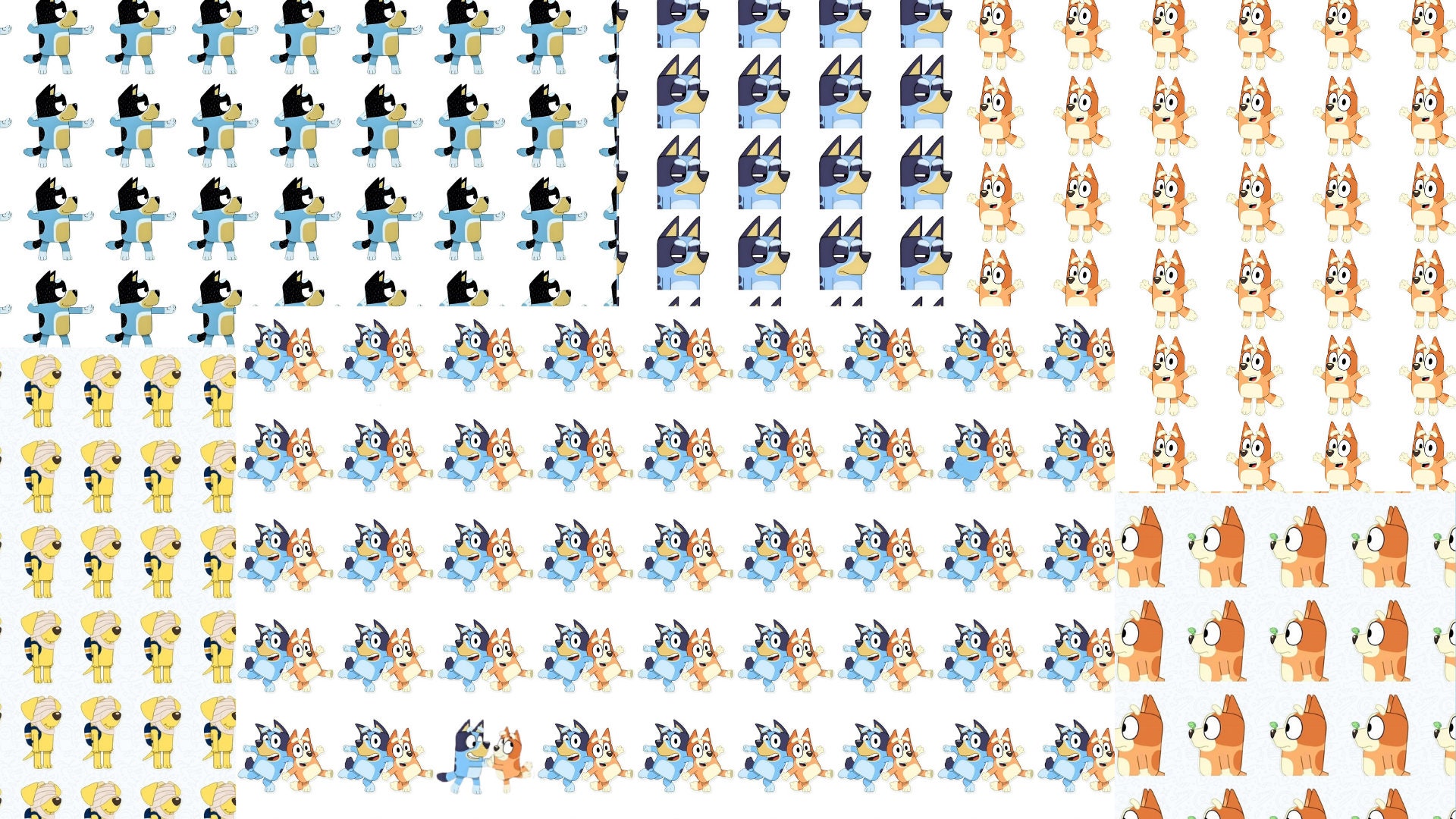 Bluey Themed Find the ODD One Out Challenge 25 Page Printable Puzzle ...