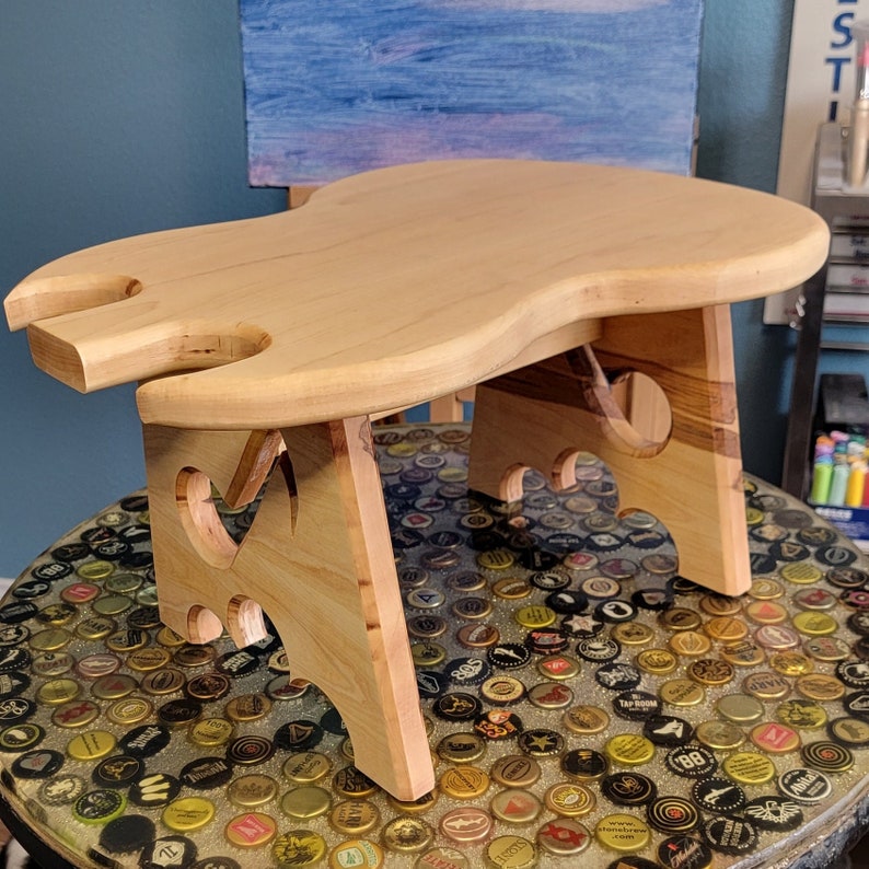 Guitar Step Stool Hard Maple Sean Ginny - Etsy