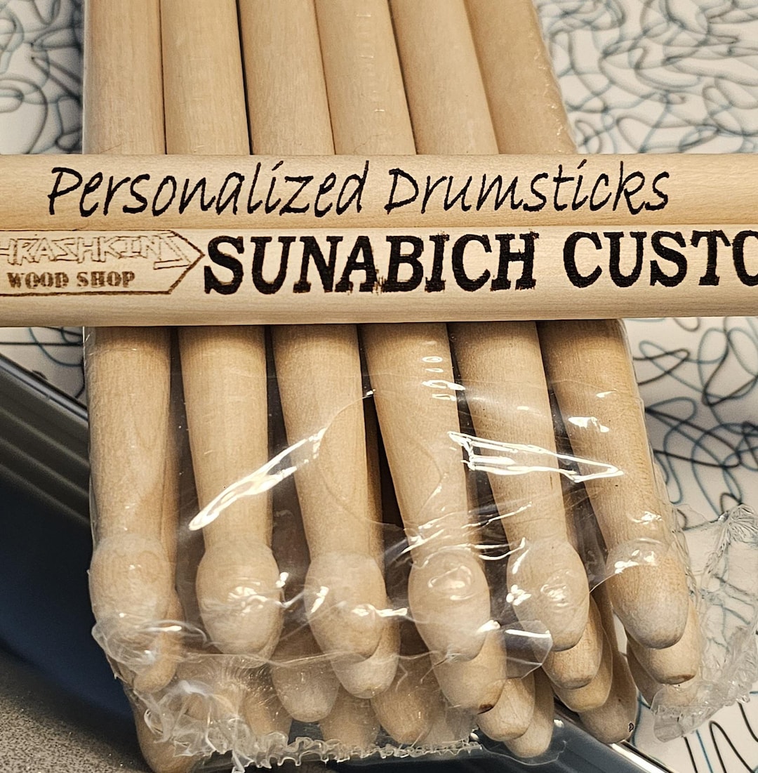 Custom Engraved Drumsticks, Personalized Gift for Drummers - Etsy