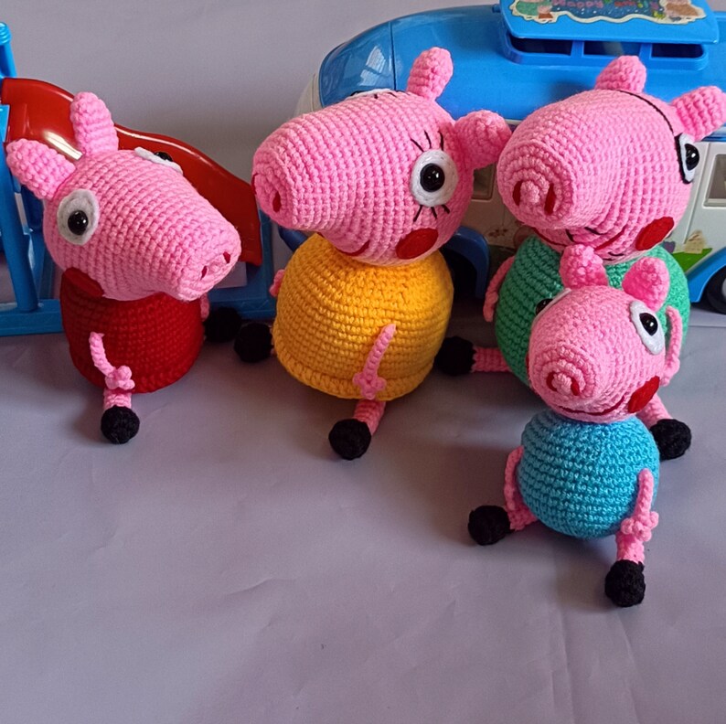 Pdf Crochet Pattern Peppa Pig Whole Family Included - Etsy