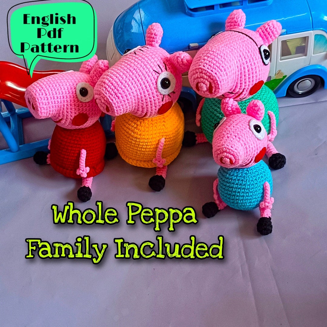 Pdf Crochet Pattern Peppa Pig Whole Family Included - Etsy