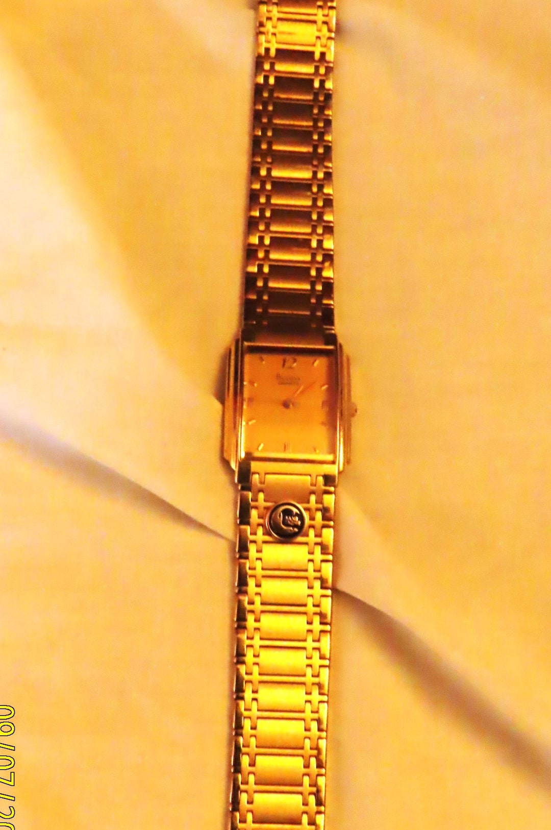 PRISTINE Vintage Bulova T4 Rectangular Gold Face Women's - Etsy