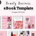 Editable Pink Ebook Template, Canva Template, Beauty Workbook Template ...
