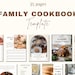Cookbook Template | Family Recipe Book Template | Editable Recipe Ebook ...