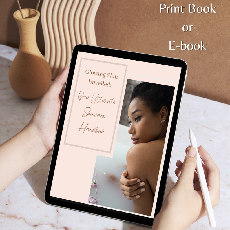 Skincare Ebook Template | Beauty Essentials Ebook | Skin Care Ebook Template | Minimalist ...