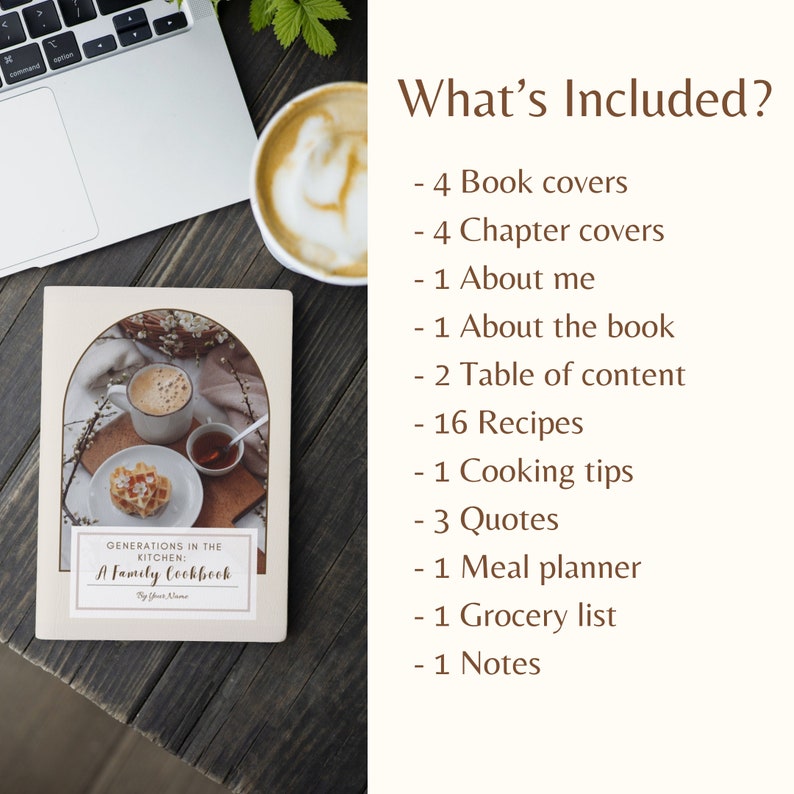 Cookbook Template | Family Recipe Book Template | Editable Recipe Ebook ...