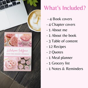 Cookbook Template | Dessert Recipe Book Template | Cook Book Template ...