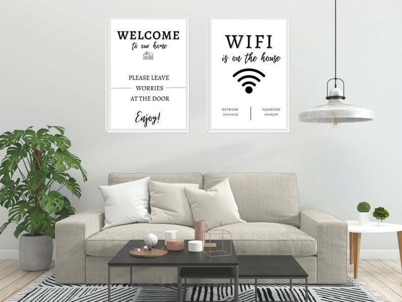 Airbnb Signs Bundle, Airbnb House Signs, Airbnb Welcome Sign, Airbnb ...