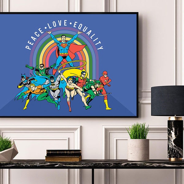 Dc Comics Poster - Etsy