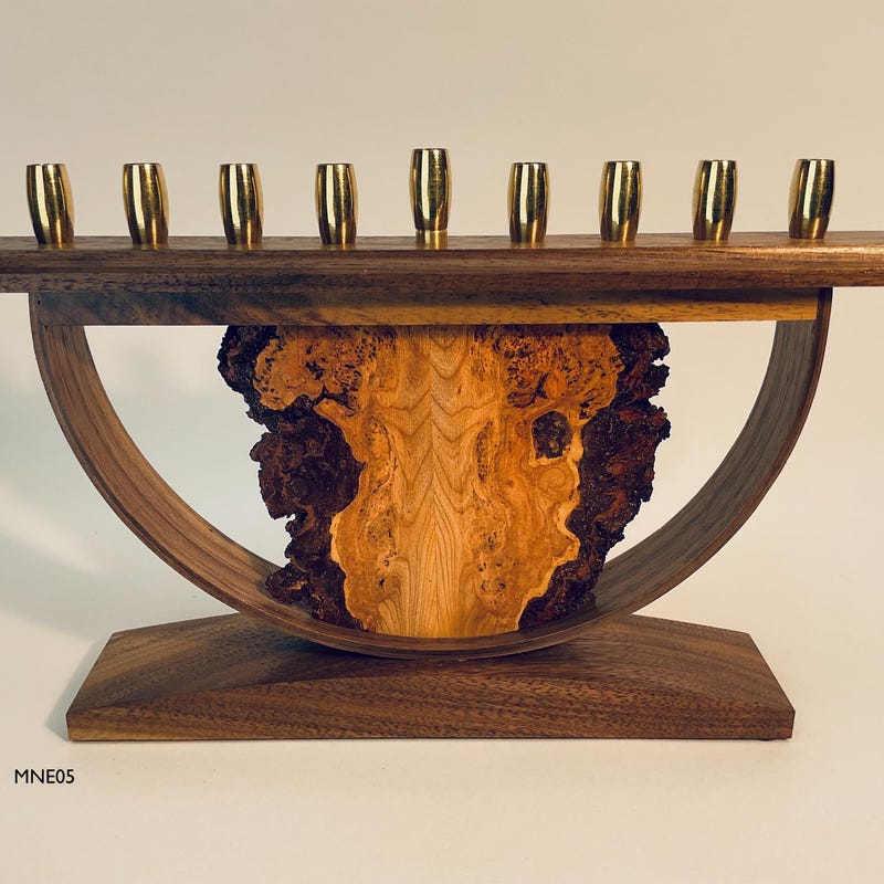 Wood Menorah - Etsy