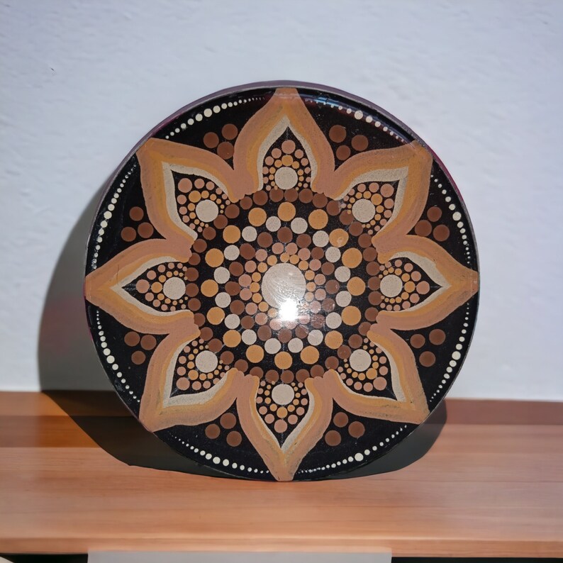 Mandala Coasters Beige Brown White Neutral Wooden Coasters - Etsy