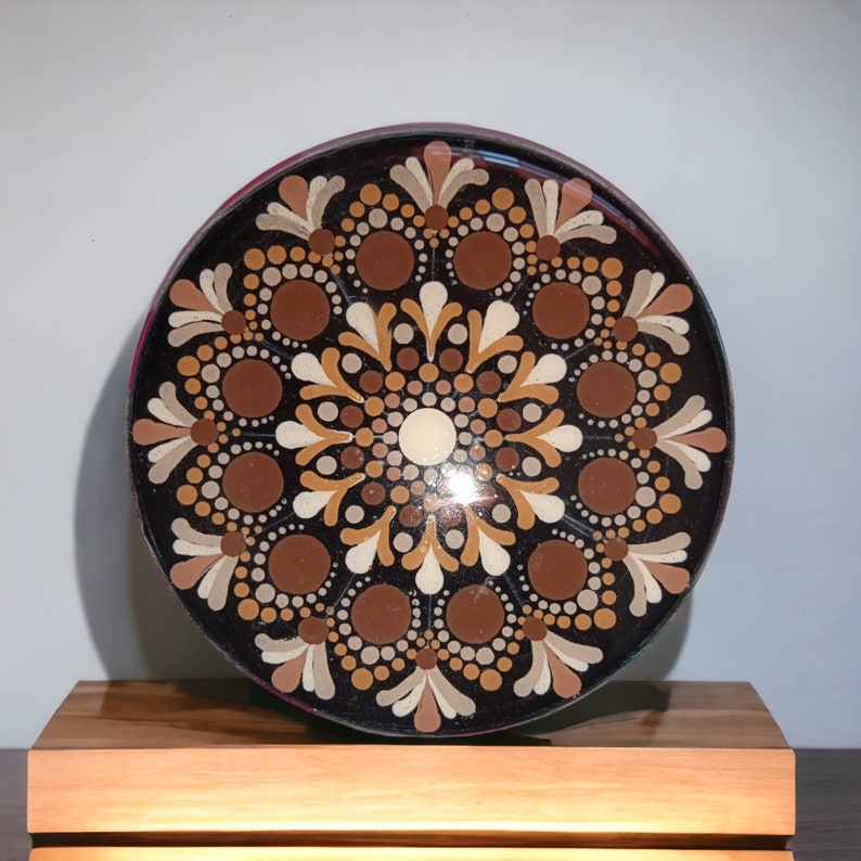 Mandala Coasters Beige Brown White Neutral Wooden Coasters - Etsy