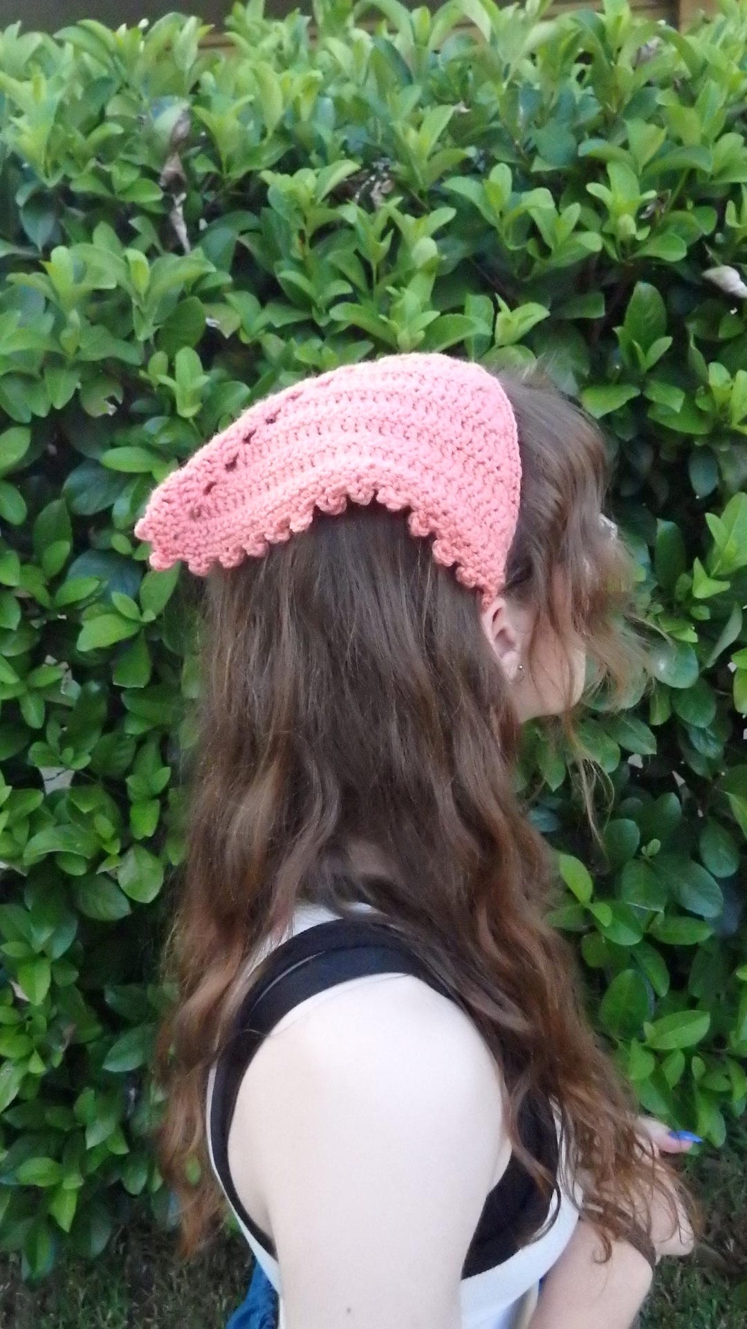 Salmon Crochet Bandana - Etsy