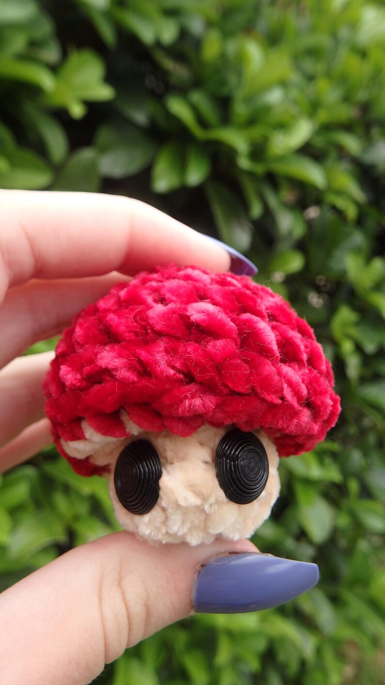 Red Crochet Mushy Pop, Crochet Popping Mushroom. - Etsy