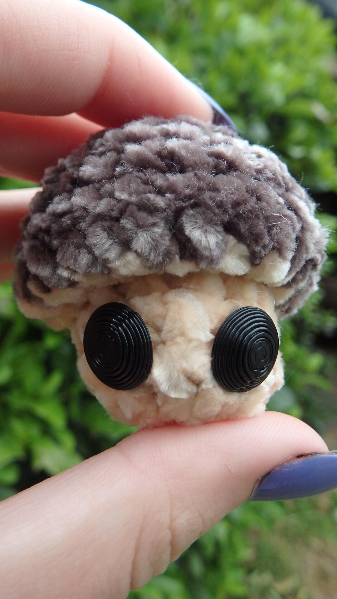 Brown Crochet Mushy Pop, Crochet Popping Mushroom. - Etsy