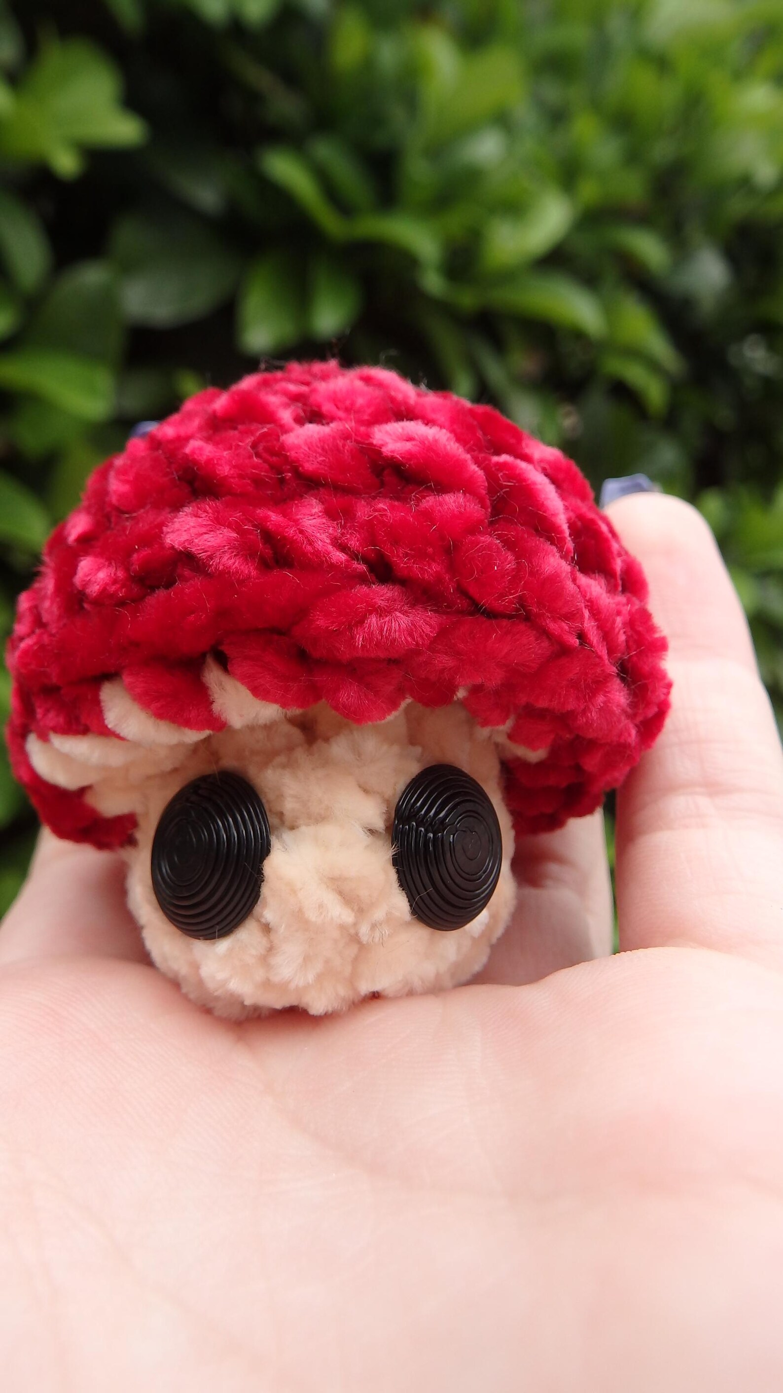 Red Crochet Mushy Pop, Crochet Popping Mushroom. - Etsy