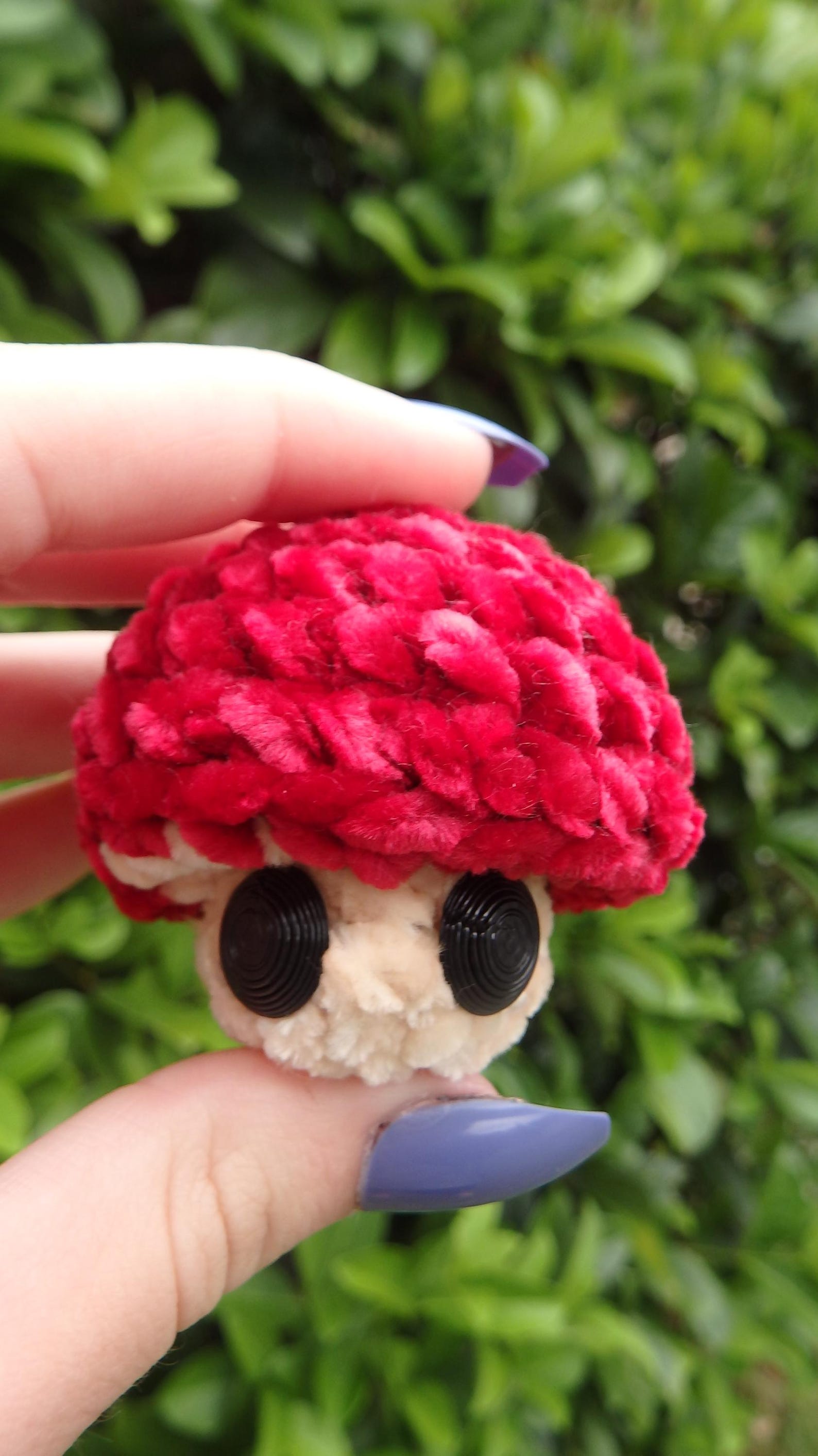 Red Crochet Mushy Pop, Crochet Popping Mushroom. - Etsy