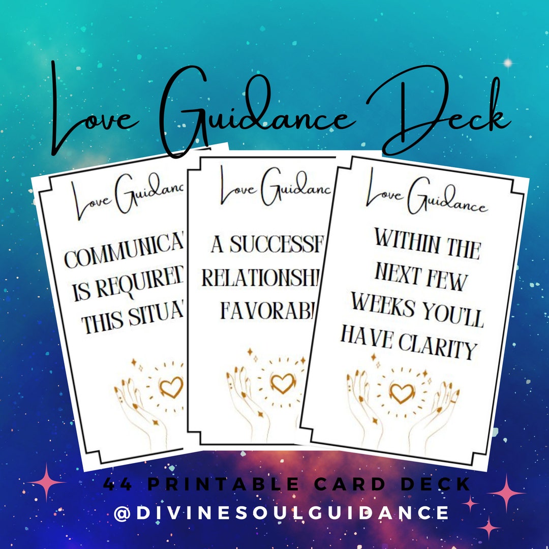 44 Printable Love Guidance Tarot Deck - Etsy