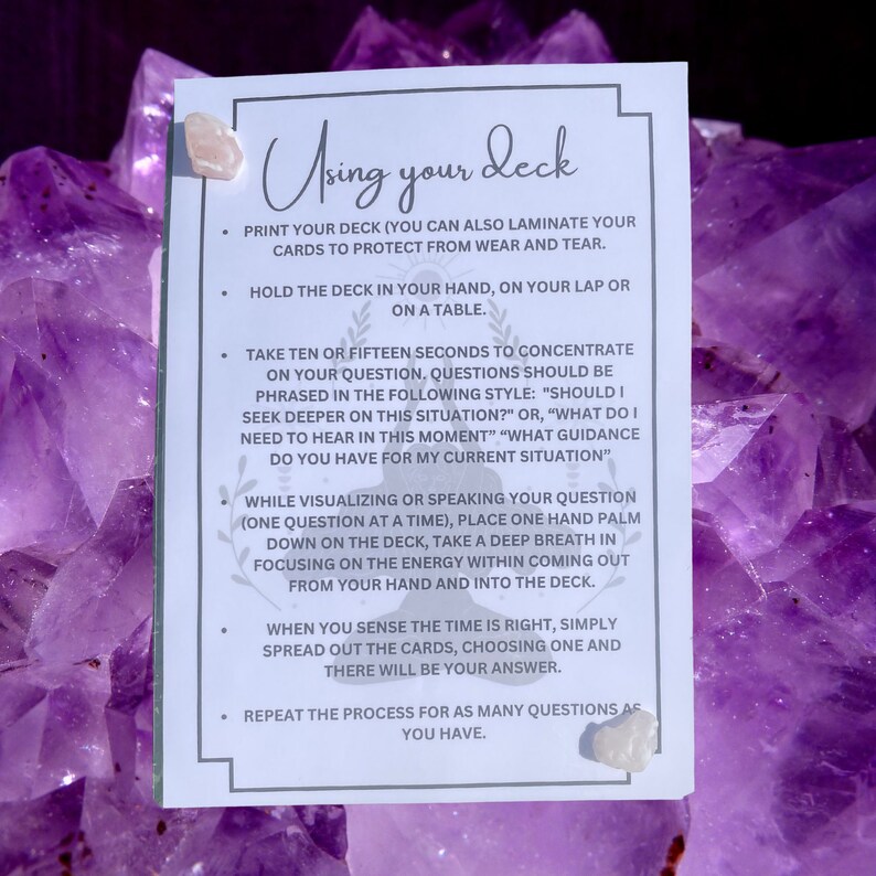44 Printable Divine Guidance Tarot Deck - Etsy