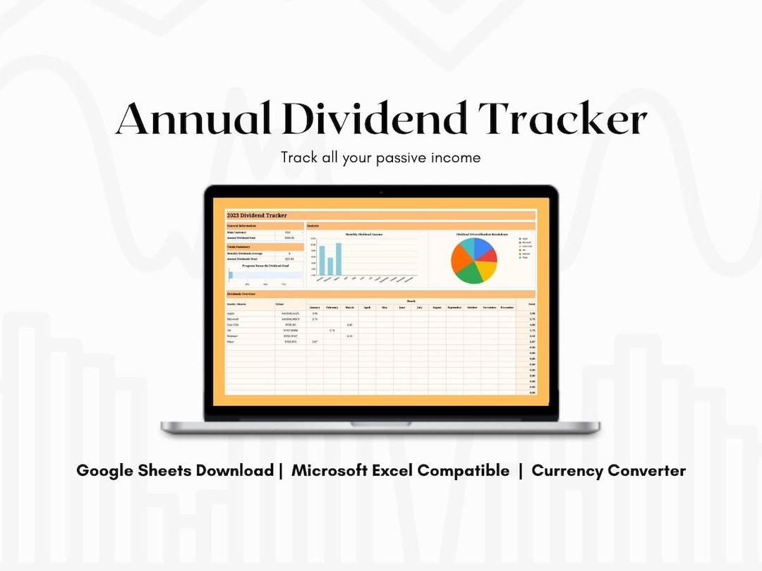 2025 Annual Dividend Tracker and Calculator | Google Sheets Template ...