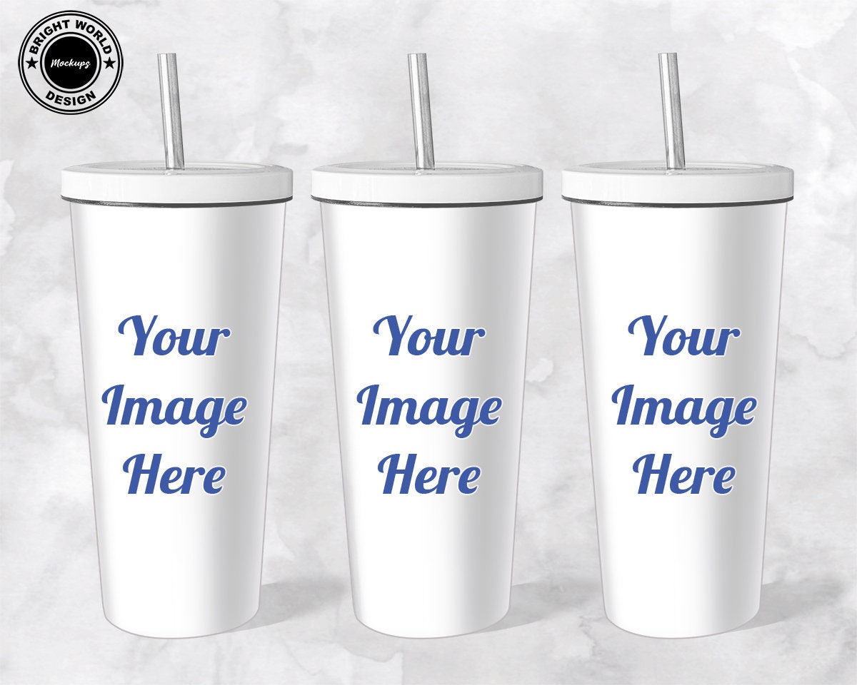 Cold Cup Mockup 24oz | Transparent PNG File | Dye Sublimation Wrap ...