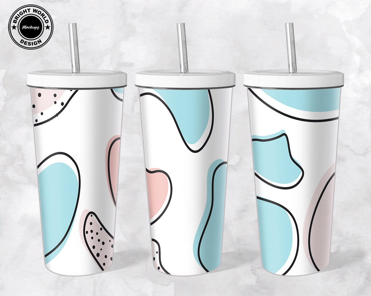 Cold Cup Mockup 24oz | Transparent PNG File | Dye Sublimation Wrap ...