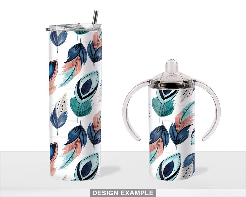 Tumbler and Sippy Cup Mockup | Transparent PNG | 20oz Tumbler | 12oz ...