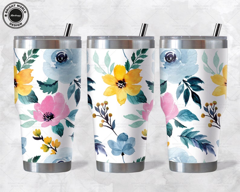 30oz Tumbler YETI Rambler Mockup Transparent PNG Dye Sublimation ...