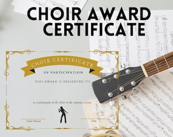 Orchestra Editable Certificate Mega Pack-5 Certificates: - Etsy