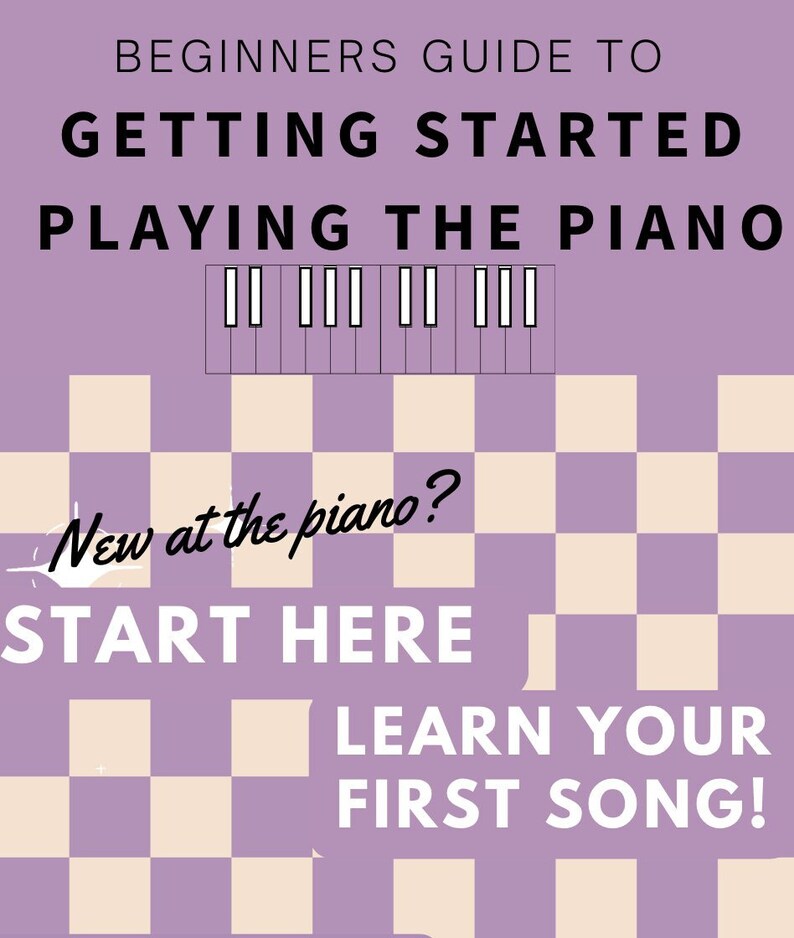 Getting Started to Play the Piano: Beginners Guide - Etsy
